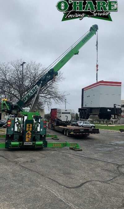 Heavy Tow of 18,000 lbs Generators | O'Hare Towing Service